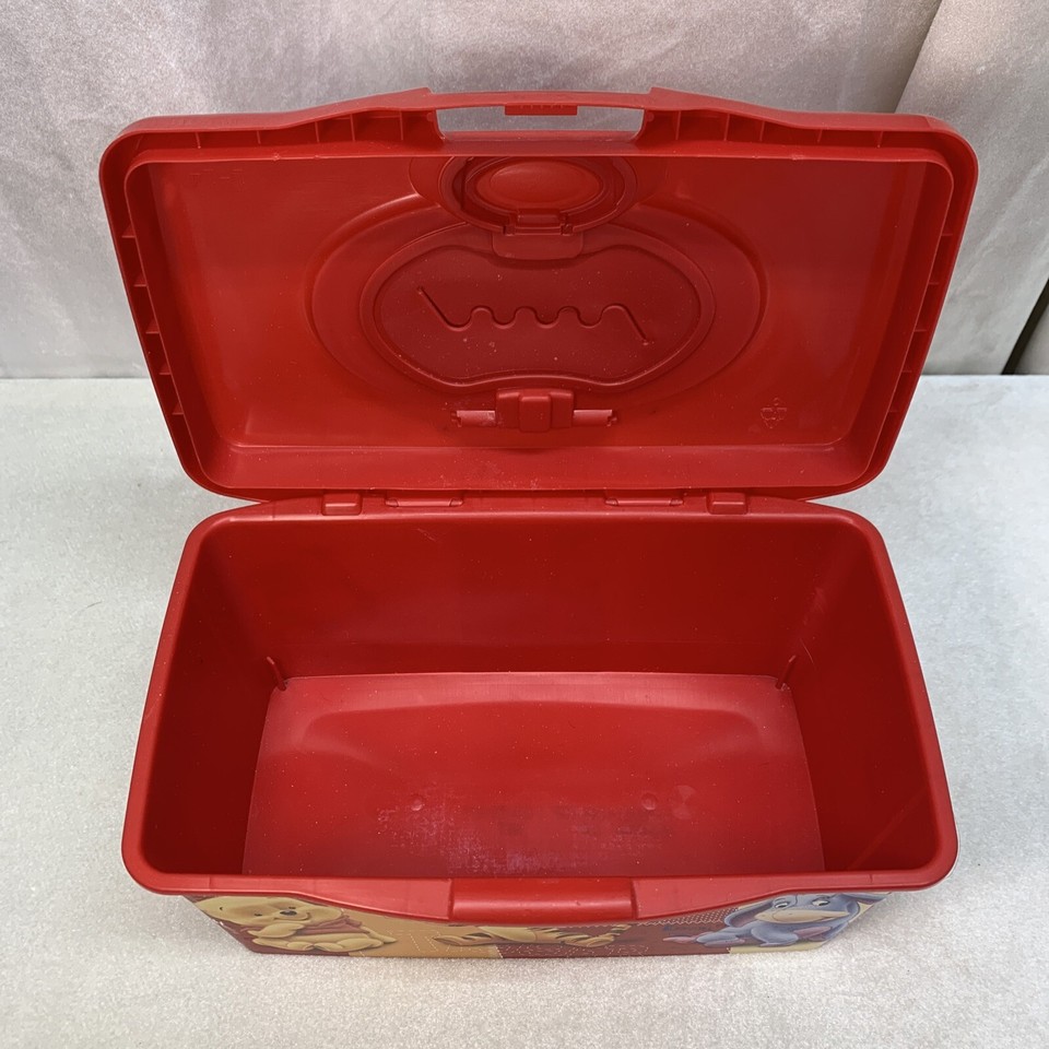 Huggies Disney Vintage Winnie Pooh Red Tub Baby Wipes Container Pop Up ...