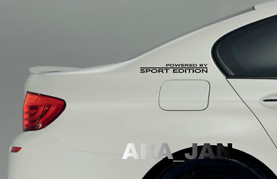 Powered by SPORT EDITION Decal Sticker Racing Car Performance ...