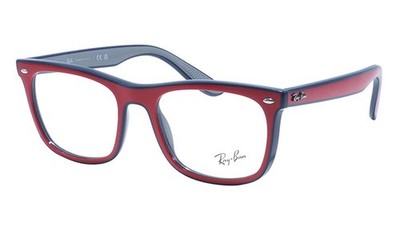 New Ray-Ban RB-7209 8215 Red Blue & Grey Eyeglasses 55/20/145 | eBay