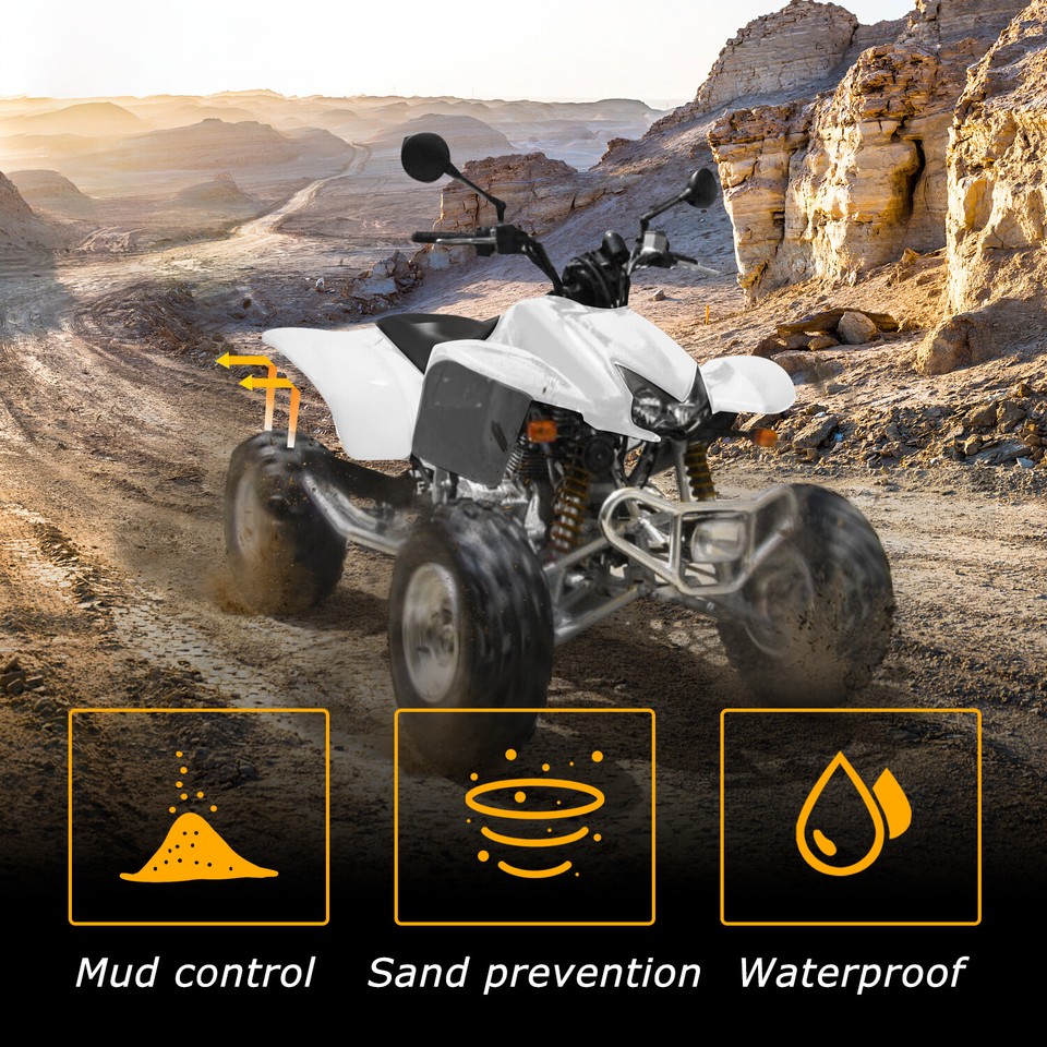 NEW White ABS Rear Fender Plastic Kit For Honda TRX 400EX 1999-2007 ...