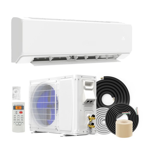 18000 BTU Mini Split Air Conditioner Heat Pump System 208-230V Ductless ...