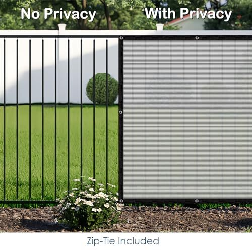 HDPE Privacy Screen Fence, Durable Weather-Resistant Mesh for 8*50 ft ...
