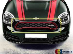 NEW GENUINE MINI COUNTRYMAN F60 JCW RED DECORATIVE FRONT BONNET GRILL ...