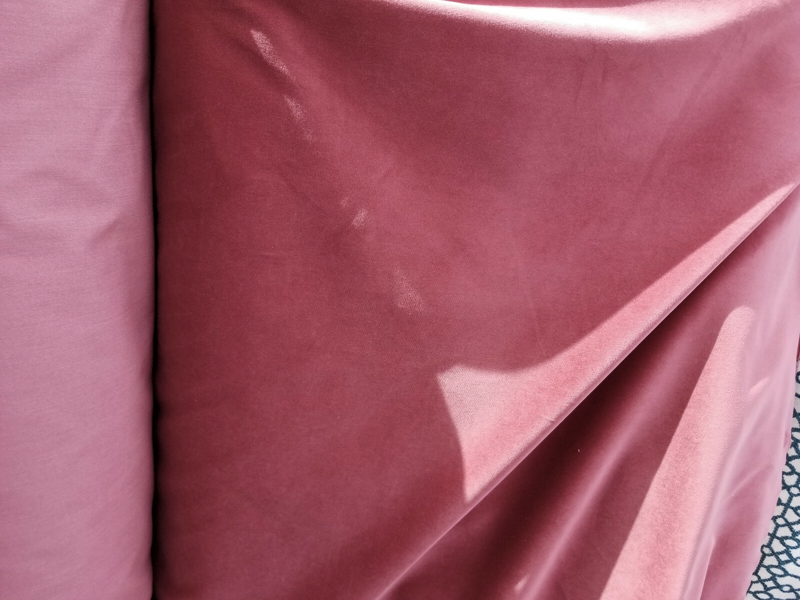 Velvet Cotton DUSTY ROSE Color Fabric, for ulphostery and more, sold by ...