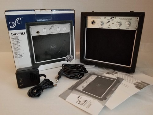 First Act MA104 Practice Guitar Amplifier A/C Adapter & 16' Guitar ...