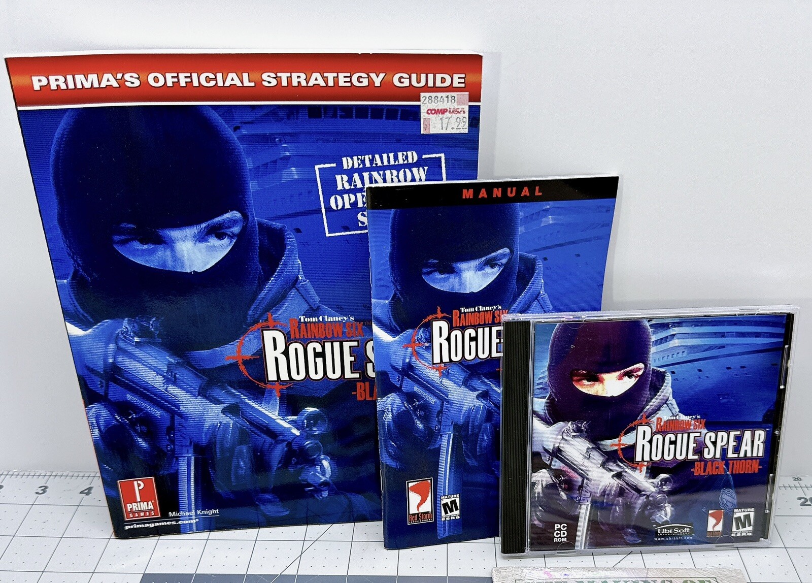 Rainbow Six Rogue Spear Black Thorn, Vintage PC Game Disc, Manual ...