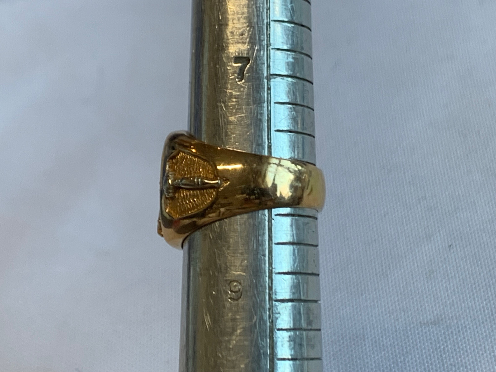 Vtg 14k Gold Diamond Masonic Worshipful Master Ring 14.28g Fine Jewelry ...