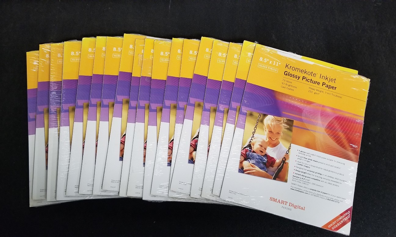 Kromekote Inkjet Glossy Picture Photo Paper Heavy Weight 95 Sheets | eBay