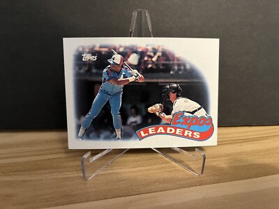 1989 MLB Topps Tim Raines #81 Expos Team Leaders Card - Pulled From ...
