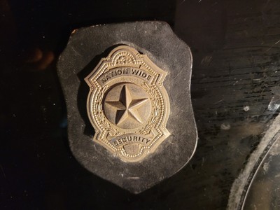 Vintage Private Nationwide Security Officer Shield Badge Metal With ...