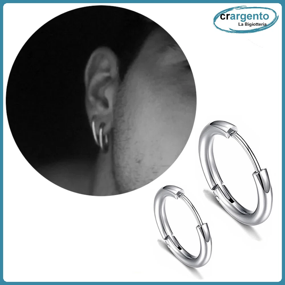 Orecchini A Cerchio Da Uomo