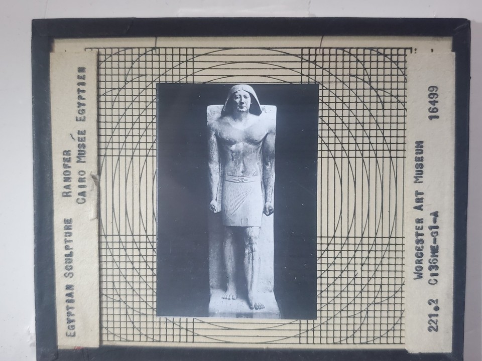 Ranofer Egyptian Sculpture, Cairo Museum, Magic Lantern Glass Slide | eBay