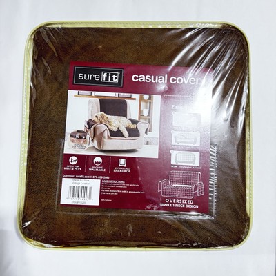 Sure Fit DELUXE Casual Cover Pet Friendly Furniture Cover Recliner 78 ...