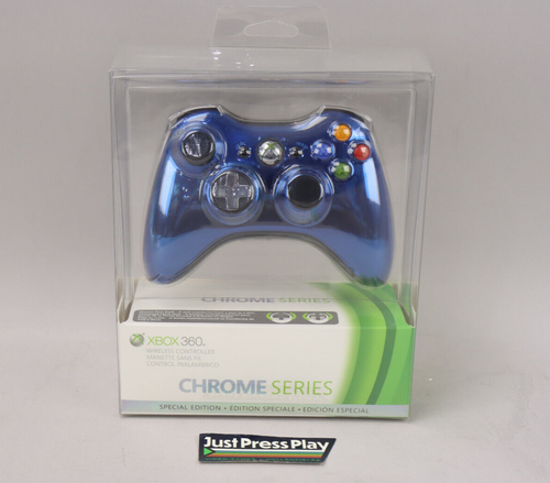 NOS Microsoft Xbox 360 Chrome Series Special Ed. Wireless Controller ...