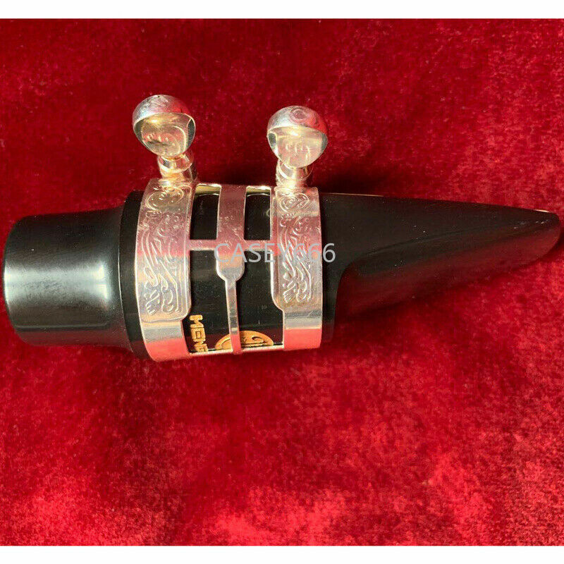 Handmade Carved Copper Sliver Plated Ligature Alto Saxophone Ebonite ...