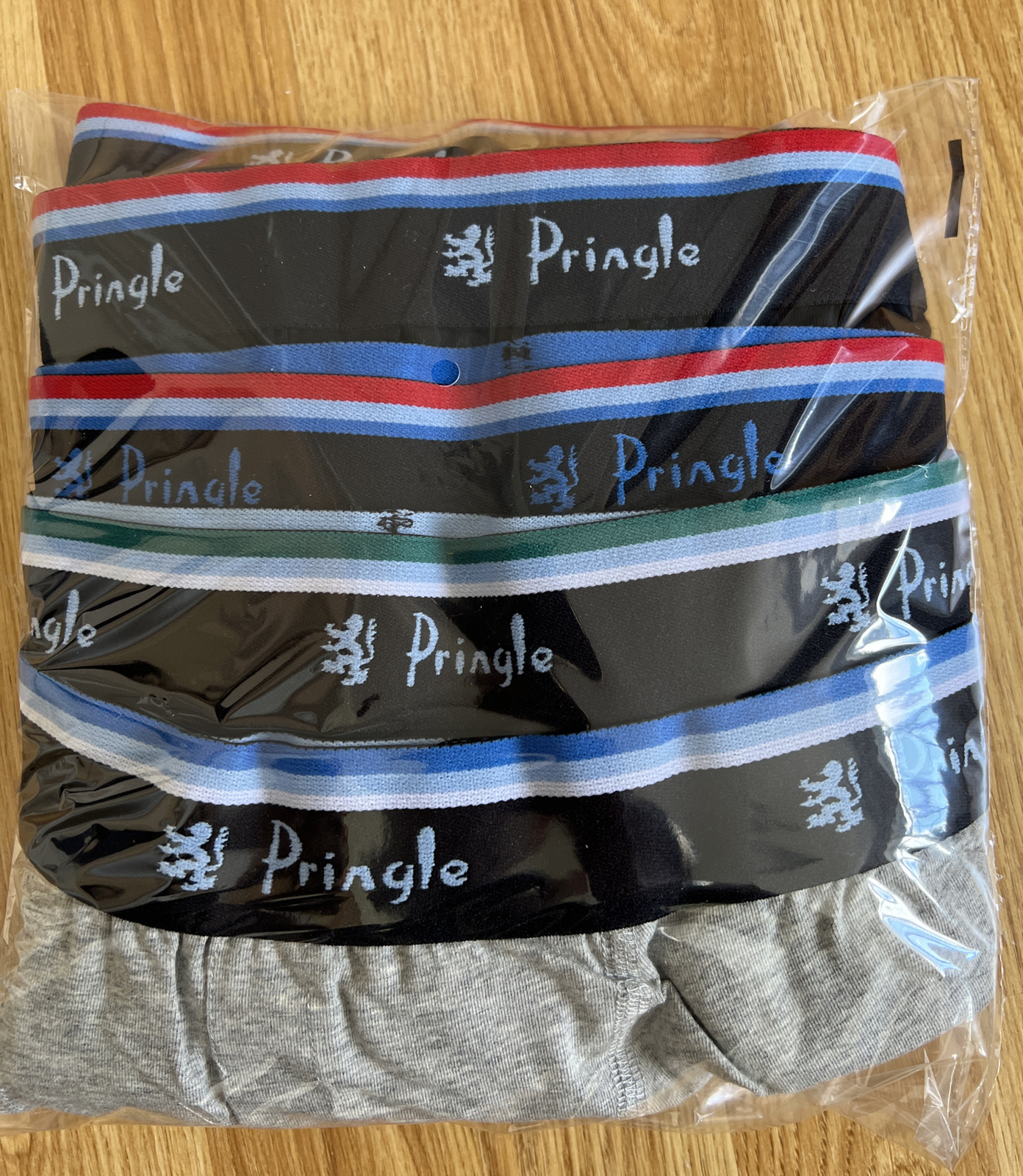 Pringle Mens Classic Boxers 5 Pack BLACK Cotton Underwear Boxer Shorts ...