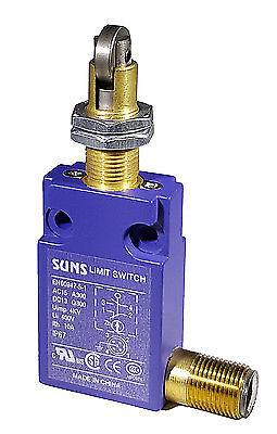 SUNS SN3142-SP-E Panel Roller Plunger Compact Limit Switch Connector ...
