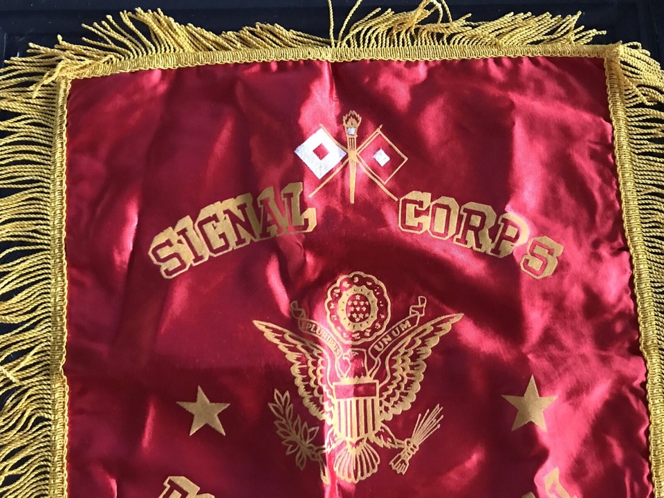 SIGNAL CORPS FORT MONMOUTH NJ SILK PILLOW CASE-VINTAGE SWEETHEART ...