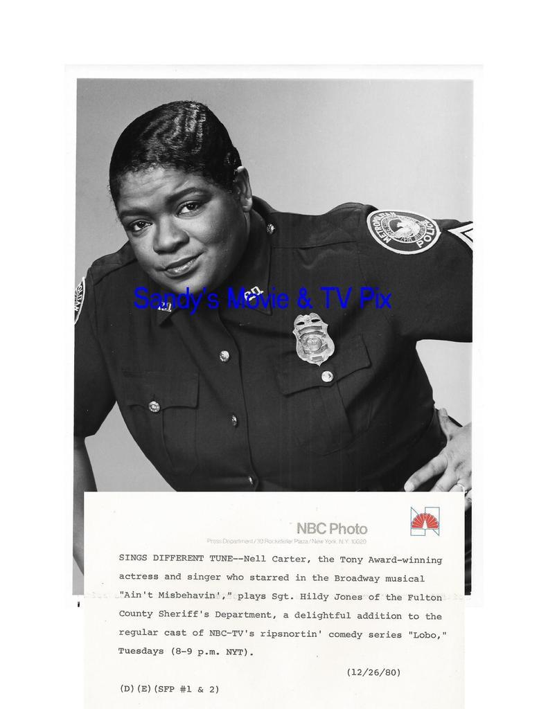 Nell Carter Nell Carter In A Scene From The Broadway Production Of The