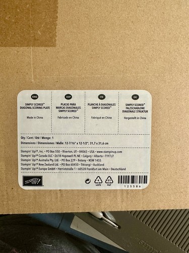 STAMPIN' UP! Simply Scored Diagonal & Borders Plates OOP NEVER USED | eBay