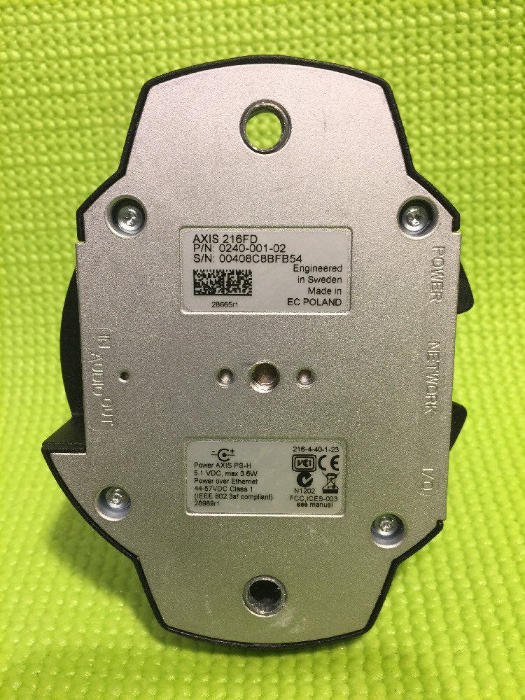 Parts Axis 216FD Dome IP POE Web Network Security Surveillance Camera ...