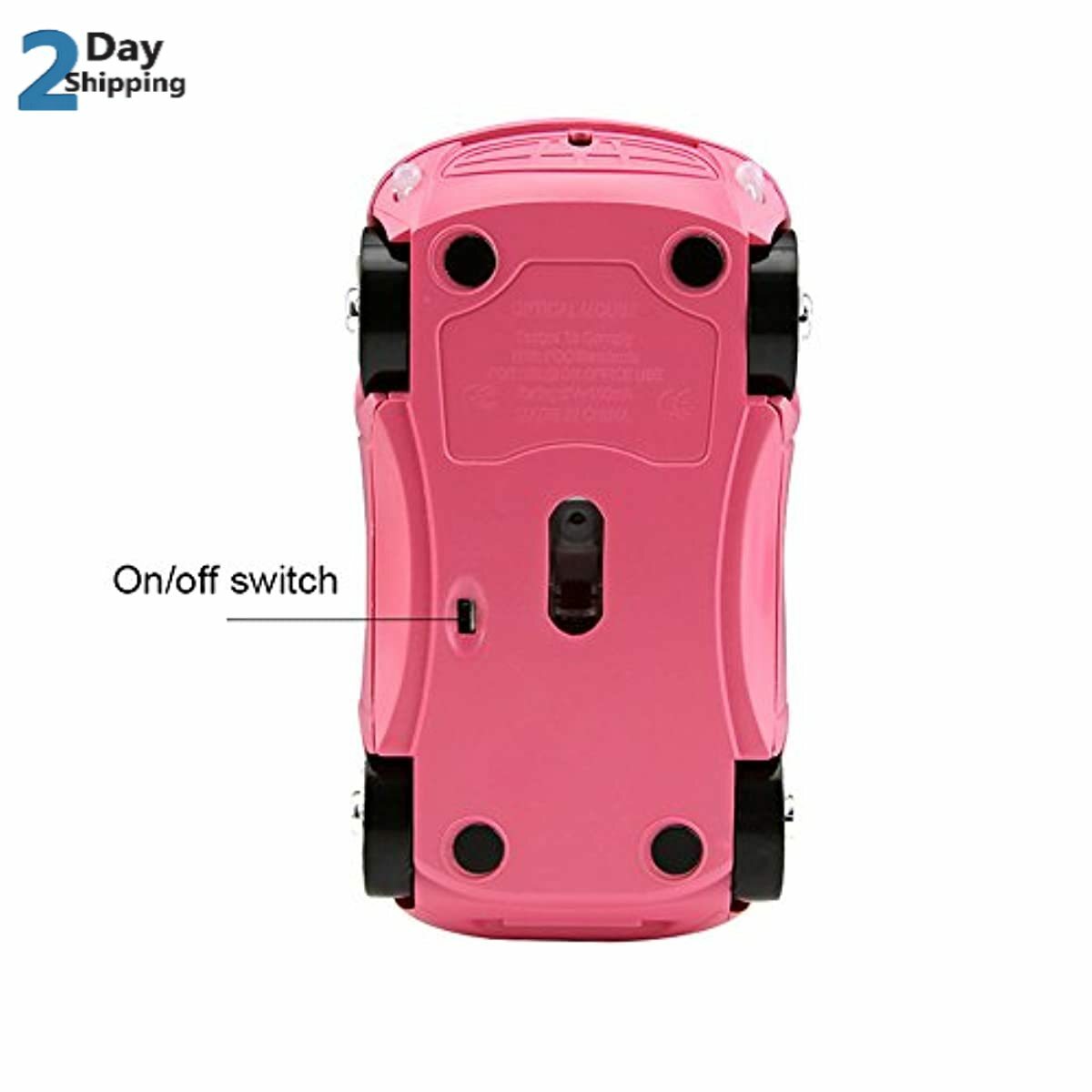 NEW Wireless Cute Style Car Model Mouse Gaming Mice With USB (pink ...