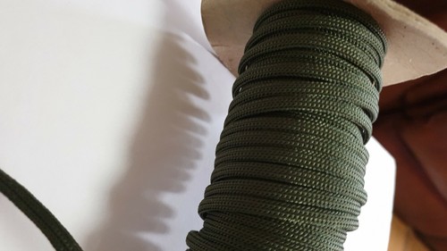 Olive Green Draw string Braided Cord 4mm thick Anorach Drawstring x 1m ...