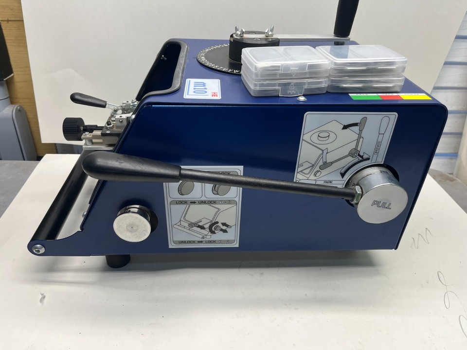 CIM HE M10 Military Dog Tag Embossing Machine Working - With 90+ Tags ...