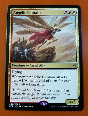 1x Angelic Captain | Battle for Zendikar | MTG Magic Cards | eBay
