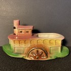 Vtg American Bisque Multicolor Steamboat Planter Glazed Ceramic ...