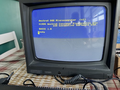 Amstrad CPC 464 64K Colour Personal Computer with Tape Deck Vintage ...