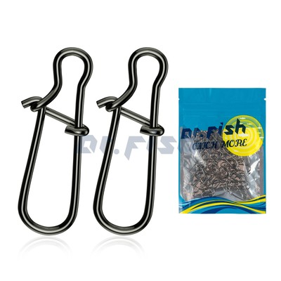 100/200pcs Fishing Snaps Clips Fastlock Duo Lock Snap #1-#8 Quick ...