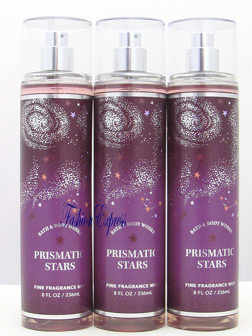 BATH & BODY WORKS PRISMATIC STARS BODY MIST SPRAY 8 FL OZ (LOT OF 3 PCS ...