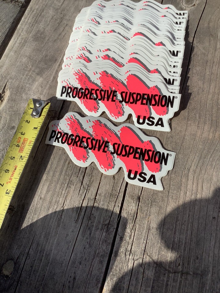 Vintage Progressive Suspension Sticker Quantity 1 | eBay