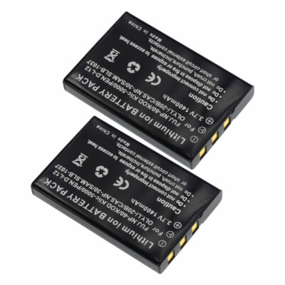 2pcs Battery for Vivitar Digital Video Camera DVR-840XHD DVR-530 DVR ...