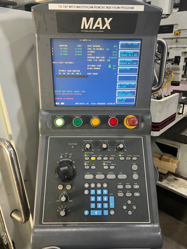 HURCO VM1 VMC, 26" x 14" x 18" TRAVELS, ULTIMAX CONTROL, 16 ATC, 2006 ...