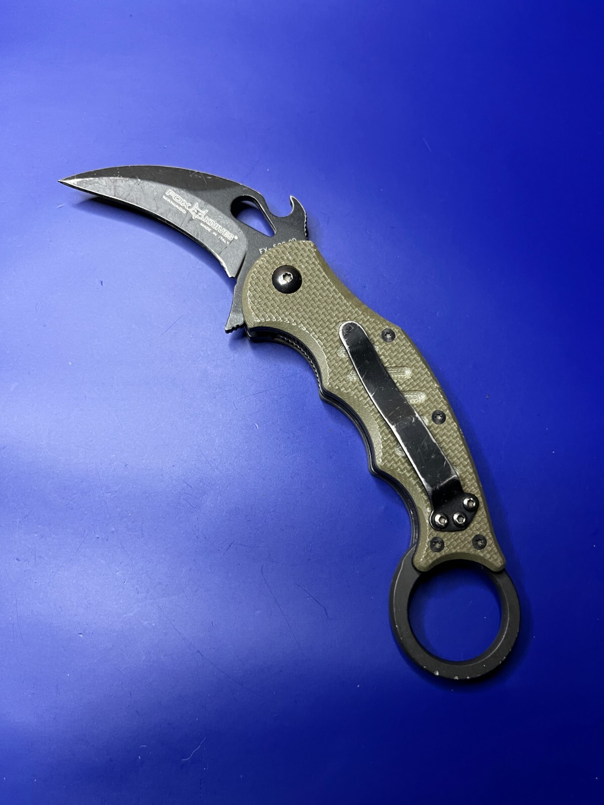 Fox Knives Karambit FX-599 Folding Knife Made In Italy N690Co | eBay