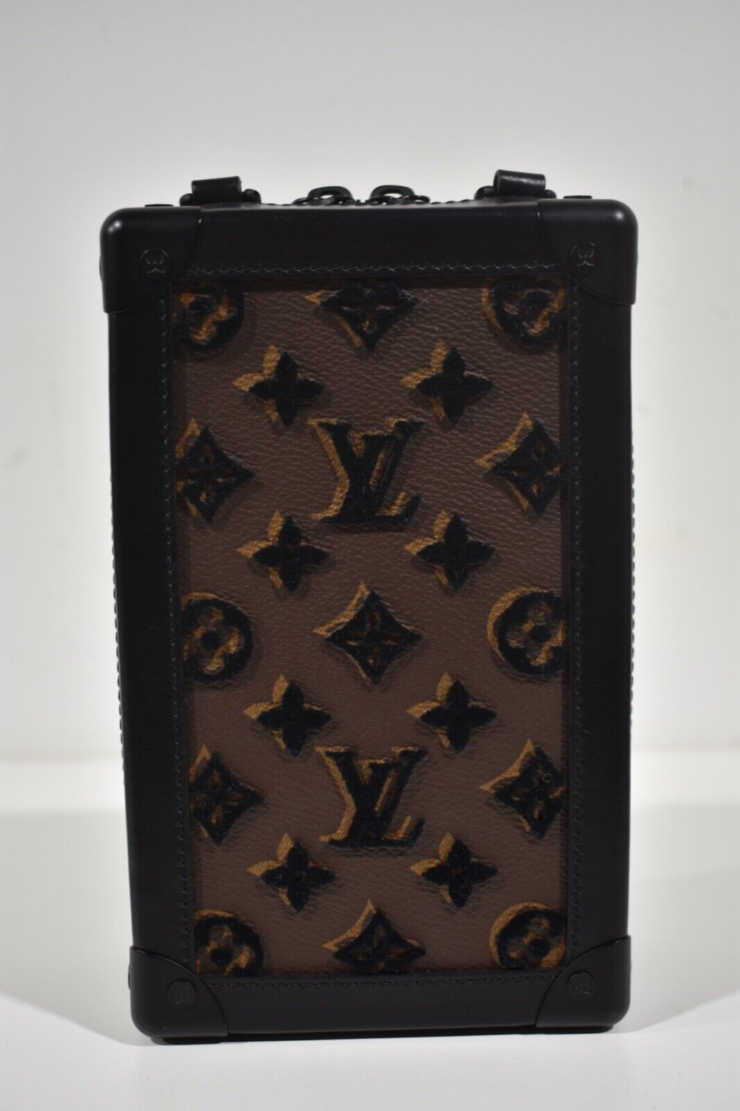 Louis Vuitton Vertical Soft Trunk Monogram Tuffetage Black Velvet ...