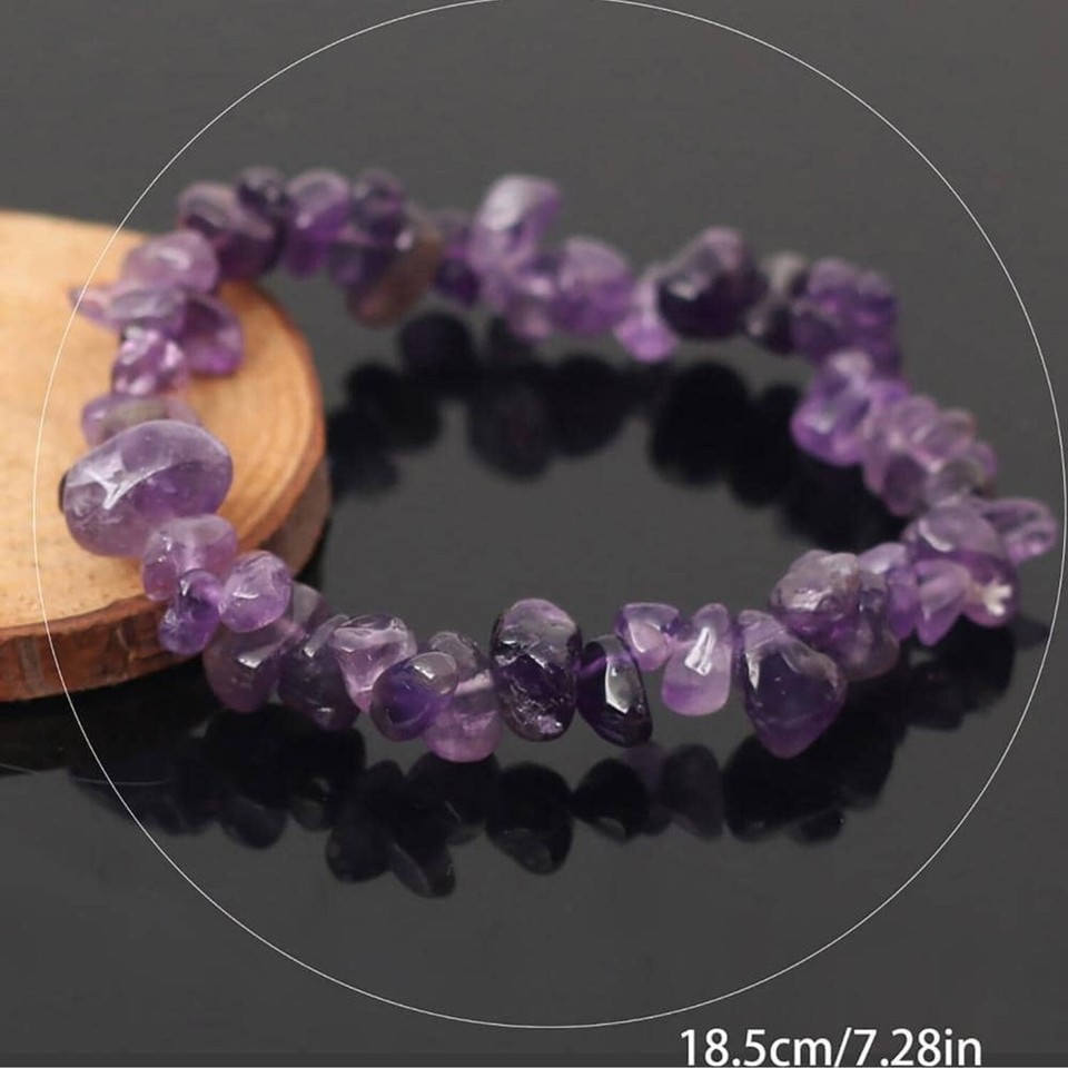 Natural Chip Bead Crystal Healing Chakra Gemstone Bracelet Protection ...