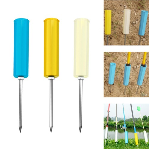 Fishing Rod Holder, Fishing Ground Support Stand Premium PVC Stable ...