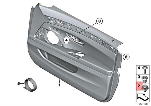 Genuine BMW MINI BMW I ROLLS-ROYCE Alpina Clip With Washer Natur ...