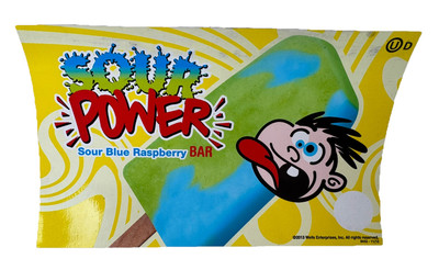Sour Power Blue Raspberry Bar Ice Cream Truck Menu Magnet RARE Vintage ...