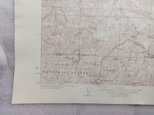 ANTIQUE ORIG. MITCHELL OREGON OR GEOLOGICAL SURVEY TOPO MAP ...