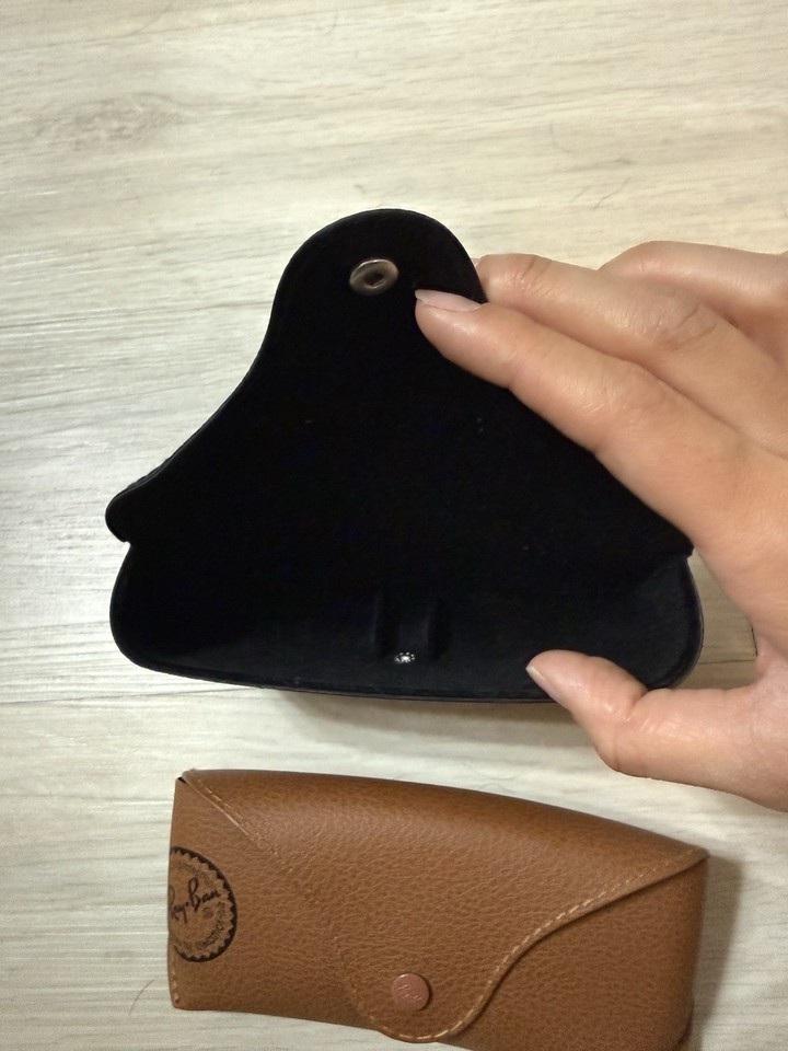 Ray Ban Brown And Black Medium Soft Leather Case Sunglasses Eyeglass ...