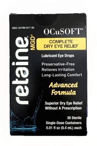 OCuSOFT Retaine MGD Complete Dry Eye Relief Lubricant Eye Drops 30 ...