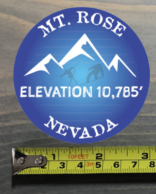 Mt. Rose Sticker Mount Decal Mountain Ski PO Snowboard Nevada Diamond ...