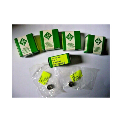 Set of 10 needle roller bearings INA HK 0808 B 8x12x8mm (5 boxes of 2 ...
