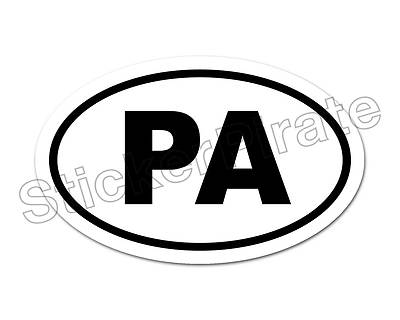 * Oval Car Magnet PA Pennsylvania Magnetic Bumper Sticker | eBay