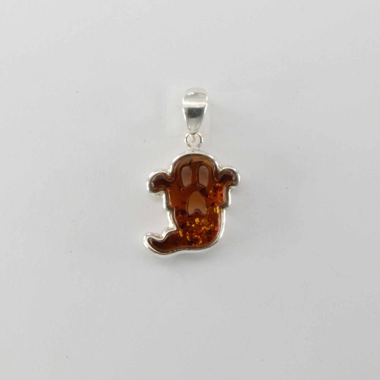 Cognac / Brown BALTIC AMBER Banshee Halloween Pendant 925 STERLING ...