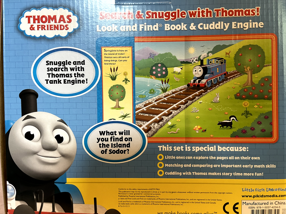 Thomas & Friends Search & Snuggle with Thomas Look & Find Book & Cuddly ...